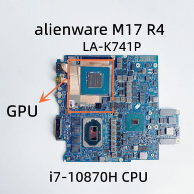 La-K741P For Dell Alienware M17 R4 I7-10870H Cpu Rtx 3060 Motherboard ...