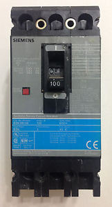 Siemens Ed63B100 Circuit Breaker 100 Amp 600 V 3 Pole - SPW Industrial