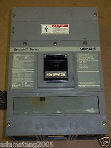 Siemens Jxd Jxd63S400A 400 Amp 3 Pole Switch Breaker - SPW Industrial