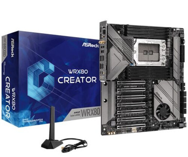Asrock Motherboard Wrx80 Creator Amd Wrx80 Chipset Ryzen Threadripper ...