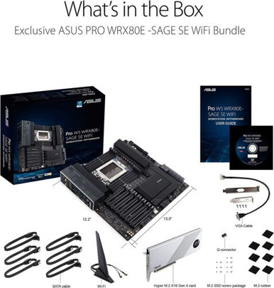 Asus Pro Ws Wrx80E-Sage Se Wifi Swrx8 Amd Threadripper Pro E-Atx ...