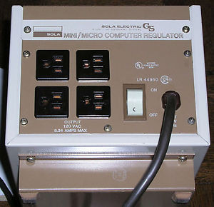 Gs Sola Electric Mini/Micro Computer Regulator 1000Kva 120Vac @ 8.34A ...