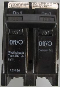 Westinghouse Br2125 125Amp 120/240V 2 Pole Circuit Breaker - SPW Industrial