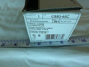 Leviton Locking Plug Non-NEMA Twist Lock 50A 250V 3Ø CS83-65c - SPW ...