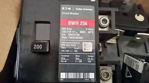 13 Cutler Hammer Bwh 25K 200 Amp Circuit Breaker 2 Pole Bwh2200 120/240 ...