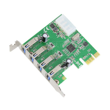Usb 3.0 Pci-E Card Usb Pci Express Hub 4 Port Horizontal Connection ...