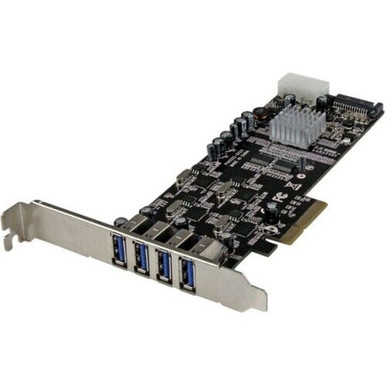 Startech.Com 4 Port Quad Bus Pci Express [Pcie] Superspeed Usb 3.0 Card ...