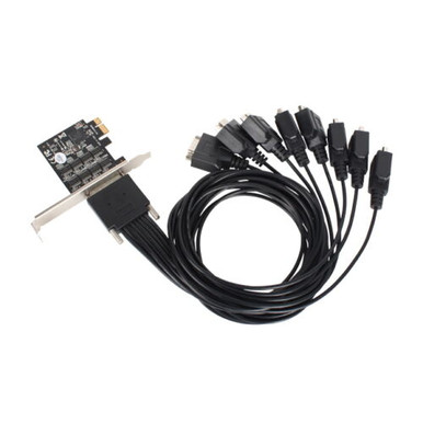 8 Port Serial Controller Card Rs232 Pcie Express Type Scsi For Pc ...