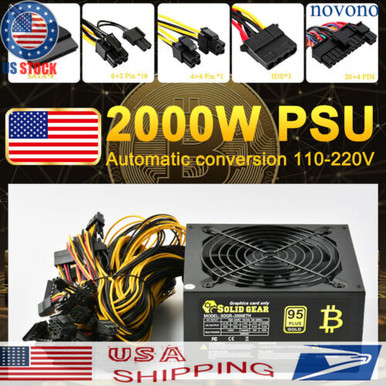 New Modular Power Supply 2000W Psu 8 Graphics Gpu Psu - SPW Industrial
