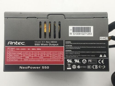 Antec Neo He550 550W Ps,Atx12V Sli Certified Crossfire Ready Active Pfc ...
