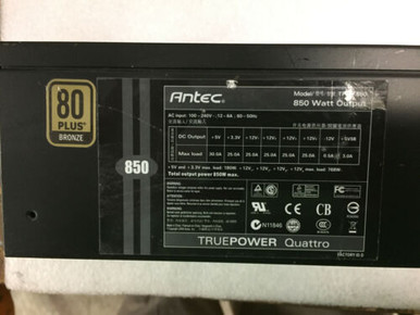 Antec Truepower Quattro 850W Power Supply, Tpq-850 - SPW Industrial