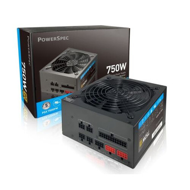 Powerspec 750 Watt 80 Plus Gold Fully Modular Atx Power Supply Active ...