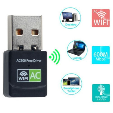 10Pcs Rtl8811Cu Usb 2.0 Card Driver 600Mbps Dual Band Mini Usb Wifi ...