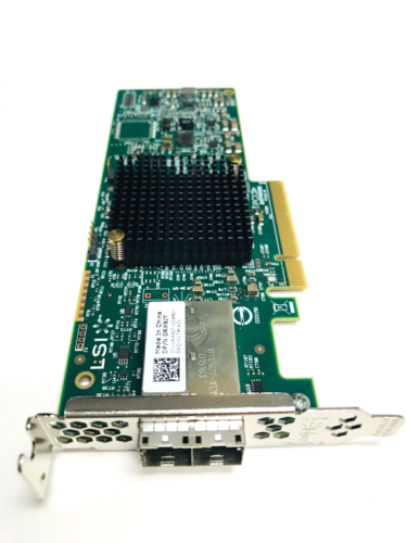 New Dell Lsi9300-8E 12Gbps Dual-Port Pcie Sas Hba Low Profile Card ...