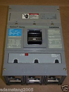 Ite Siemens Jxd6-A 3 Pole 400 Amp 600V Jxd63B400 Circuit Breaker Jxd ...
