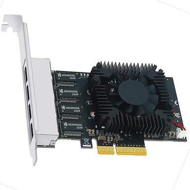 Quad Port 2.5G Pci-E Nic Ethernet Network Card For Pc, Rtl8125Bg Chip ...