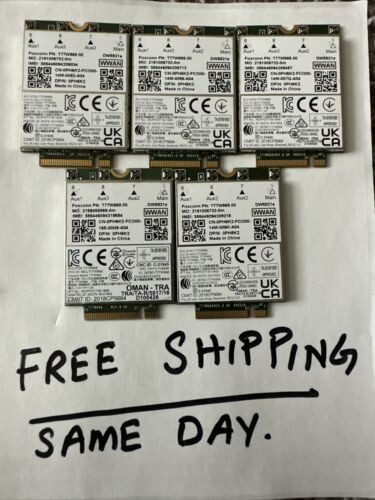 5 Pcs Dell Latitude 5420 5424 7424 T77W968 Dw5821E Snapdragon X20 Lte ...