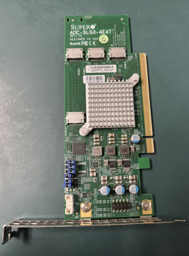 Supermicro Aoc-Slg3-4E4T 4 Port Nvme Pcie X16 - SPW Industrial