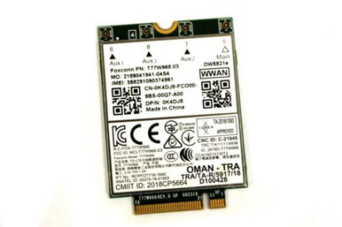 K4Dj8 Dell Latitude 5420 5424 7424 T77W968 Dw5821E Snapdragon X20 Lte ...