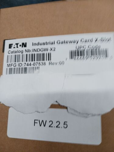 Eaton Power Xpert Gateway Ups Card Indgw-X2 (New) - SPW Industrial