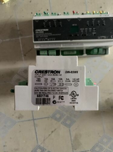 Crestron Din-8Sw8 Din Rail High-Voltage Switch W/ Digital Inputs - SPW ...