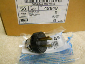 (50) Leviton Grounding Plugs 48648 - SPW Industrial