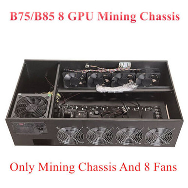 B75 B85 Mining Chassis W/ 8 Fans For 65Mm 8 Gpu Video Cards Atx Miner ...