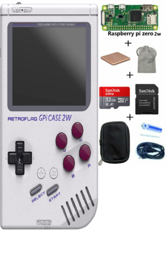 Retroflag Gpi Case 2W (Recalbox) + Pi Zero 2W + 32Gb Sd Card + Ready To ...