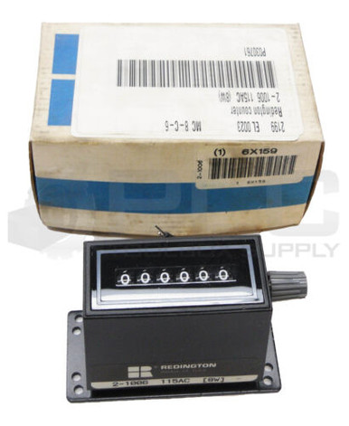 New Redington 2-1006 Panel Mount Counter 115Vac 8W 6X159 Read - SPW ...