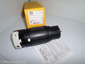 New Hubbell Cs8264C 50-Amp Twist Lock Connector 50A 2P 3W 250Vac - SPW ...