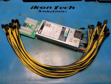 2000W Psu Breakout Board 16Awg Pcie Gpu Asic Crypto Mining Open Rig ...