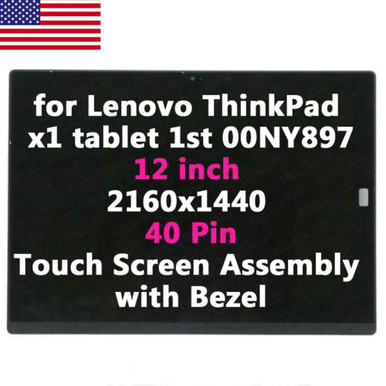 12" For Lenovo Thinkpad X1 Tablet 1St Lcd Touch Screen 2160X1440 40Pins ...