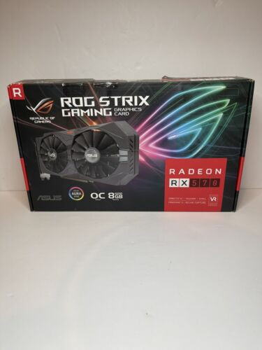 Asus Rog Strix Radeon Rx 570 Oc 8Gb Gddr5 Graphics Card (Contents Are ...