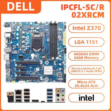 Dell Alien Aurora R8 Matx Motherboard Ipcfl-Sc/R Intel Z370 Lga1151 ...