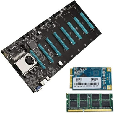 Btc-S37 Gpu Mining Machine Motherboard With 8Gb Memory + 128Gb Msata ...