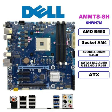 Dell Alienware Aurora R10 Motherboard Atx Ammts-Sh Amd B550 Am4 Ddr4 ...