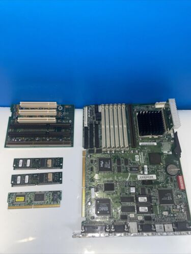 Hp Vectra P41186C Socket 7 Motherboard D3830-60004 W/ Cpu & Ram & Riser - SPW Industrial