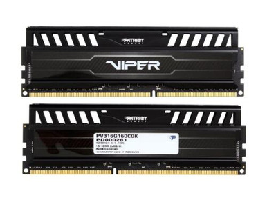 Patriot Viper 3 16Gb (2 X 8Gb) Ddr3 1600 (Pc3 12800)Desktop Memory ...