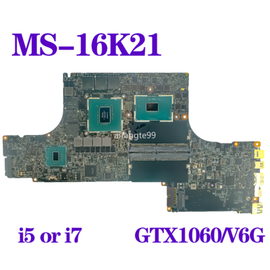 For Msi Gs63Vr 6Rf Ms-16K21 Ms-16K2 Laptop Motherboard I5 I7 7Th Gen ...