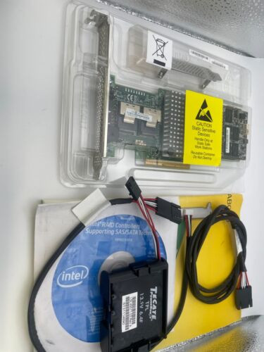 Intel Rs25Ab080 Raid Controller Sas/Sata, Pcie X8, Md2 1Gb. New Retail ...
