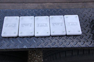 5-CROUSE HINDS DS100G 1-Gang, Blank Aluminum Cover, Fits FS and FD Type ...