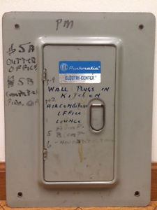 ITE SIEMENS PUSHMATIC BULLDOG GOULD 6 SPACE PANEL COVER 14.5 x 11 - SPW ...