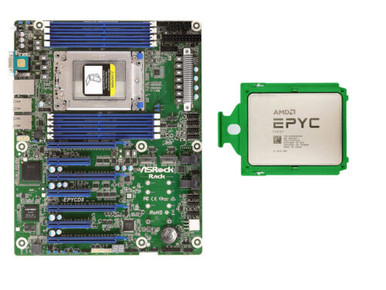 Amd Epyc 7402P+Asrock Epycd8 Motherboard 24C 48T 2.8Ghz 180W 7 Pcie ...