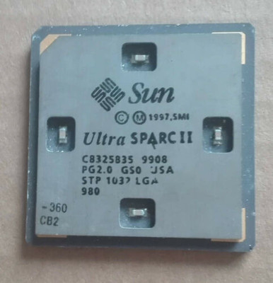 Very Rare Unique Sun Ultra Sparc Ii Stp 1032 Lga Processor Chip 360Mhz Made Usa - SPW Industrial