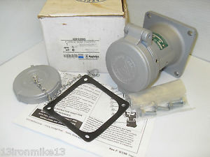 New Appleton Adr1033Rs 100-Amp Pin&Sleeve Inlet Receptacle 100A 3P 3W ...