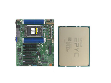 Amd Epyc 7402+Supermicro H12Ssl-I 24Cores 48Ths 2.8 Ghz Motherboard+ ...