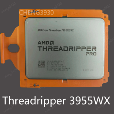 Amd Ryzen Thripper Pro 3955Wx 3.9Ghz 16 Core Swrx8 Interface Cpu ...