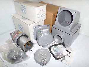 New Appleton Acp6034Bc&Adr6034 60-Amp Generator Plug&Receptacle&2 Back ...