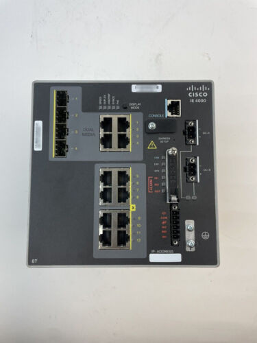 Cisco Ie-4000-8T4G-E Industrial Ethernet 4000 Series 12-Port ((Read ...