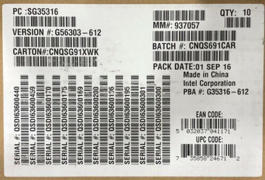 Intel Rms25Cb080 Sg35316 Integrated Raid Module 6 Gb/S Sas/Sata New ...